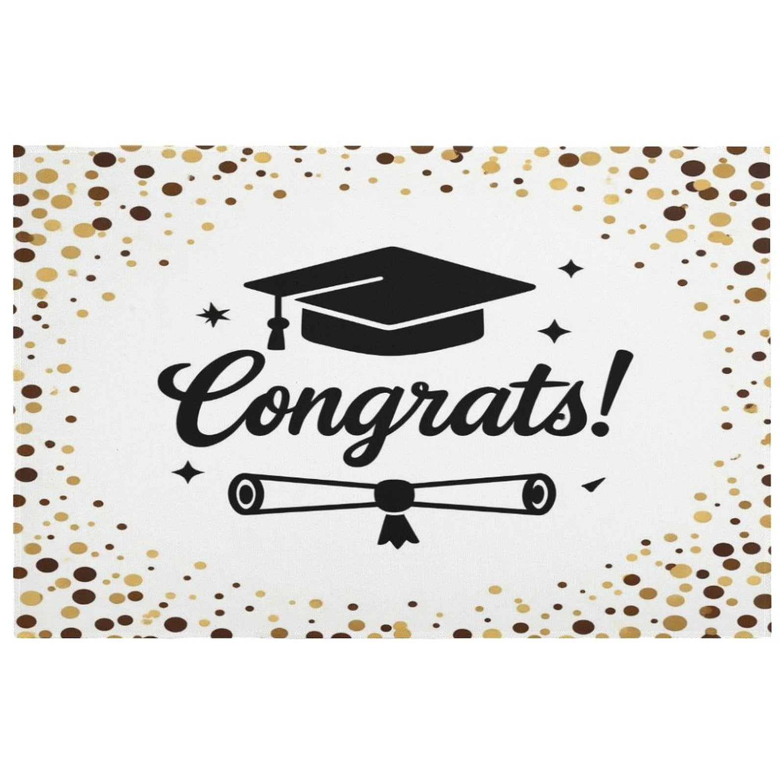 Congrats Graduation Sparkle Adult Home Decor Bedroom Living Room ...