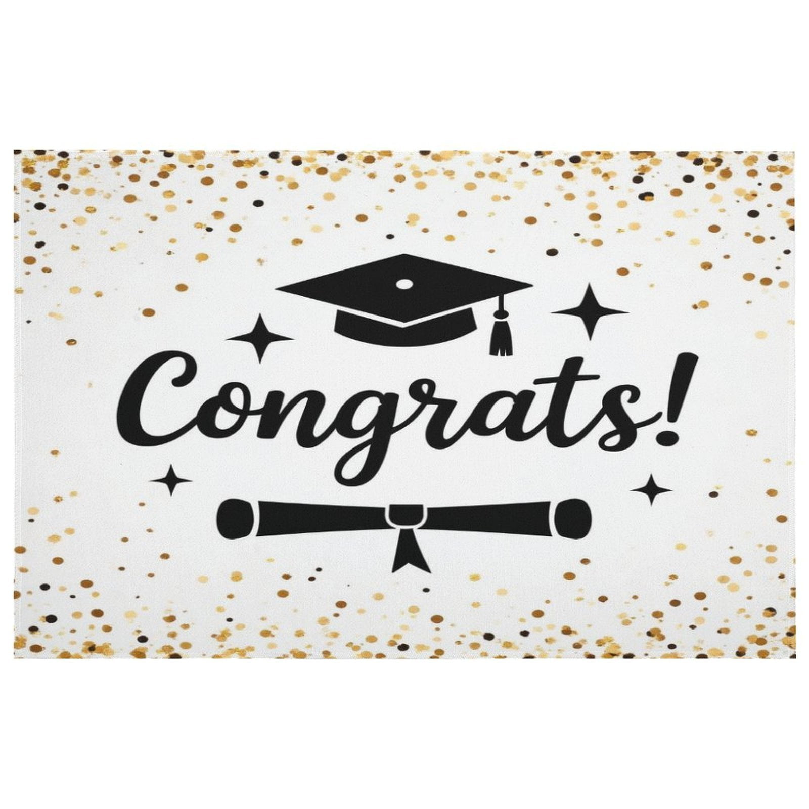 Congrats Graduation Sparkle Adult Home Decor Bedroom Living Room ...