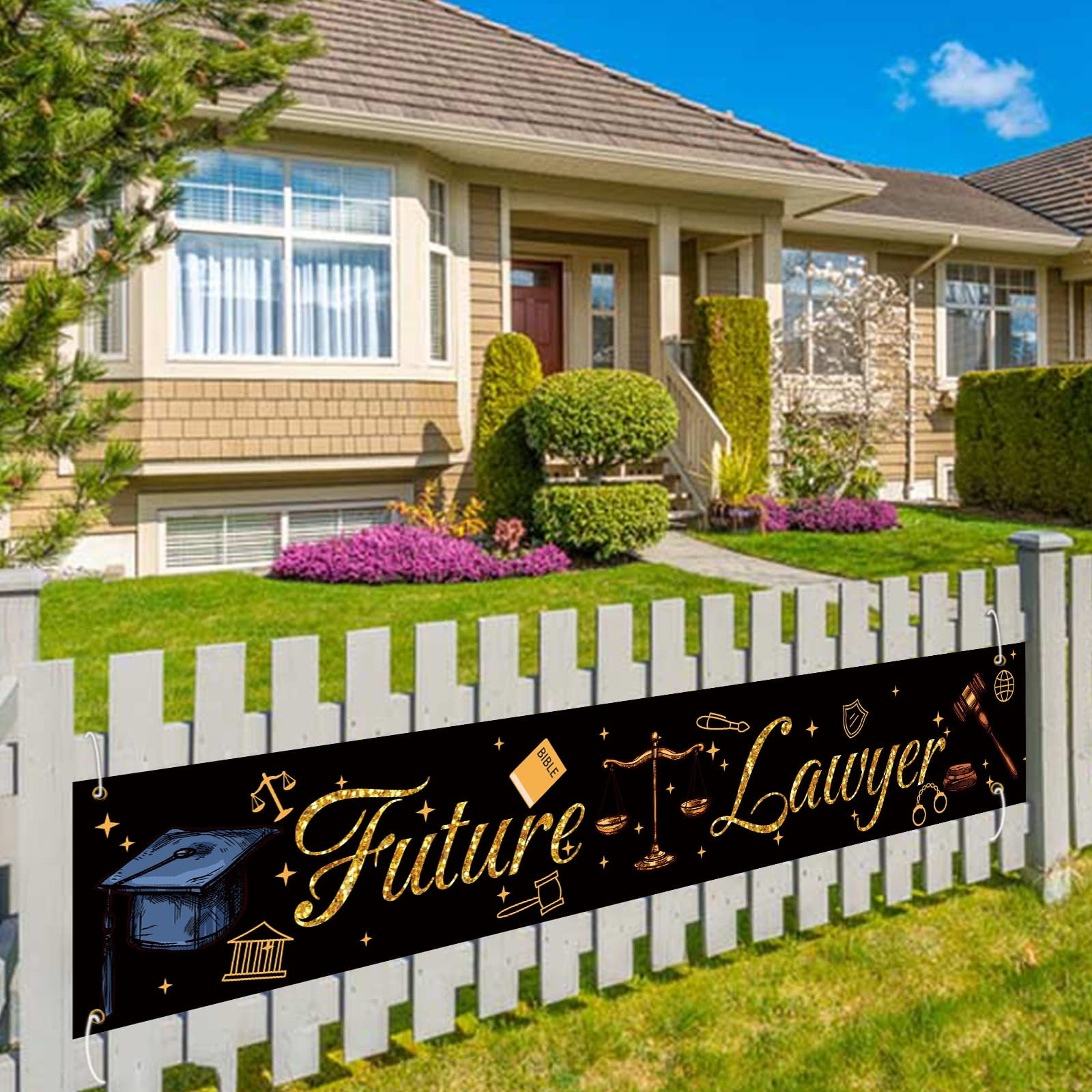 Congrats Lawyer Banner Case Closed Banners Law School Graduation Party ...