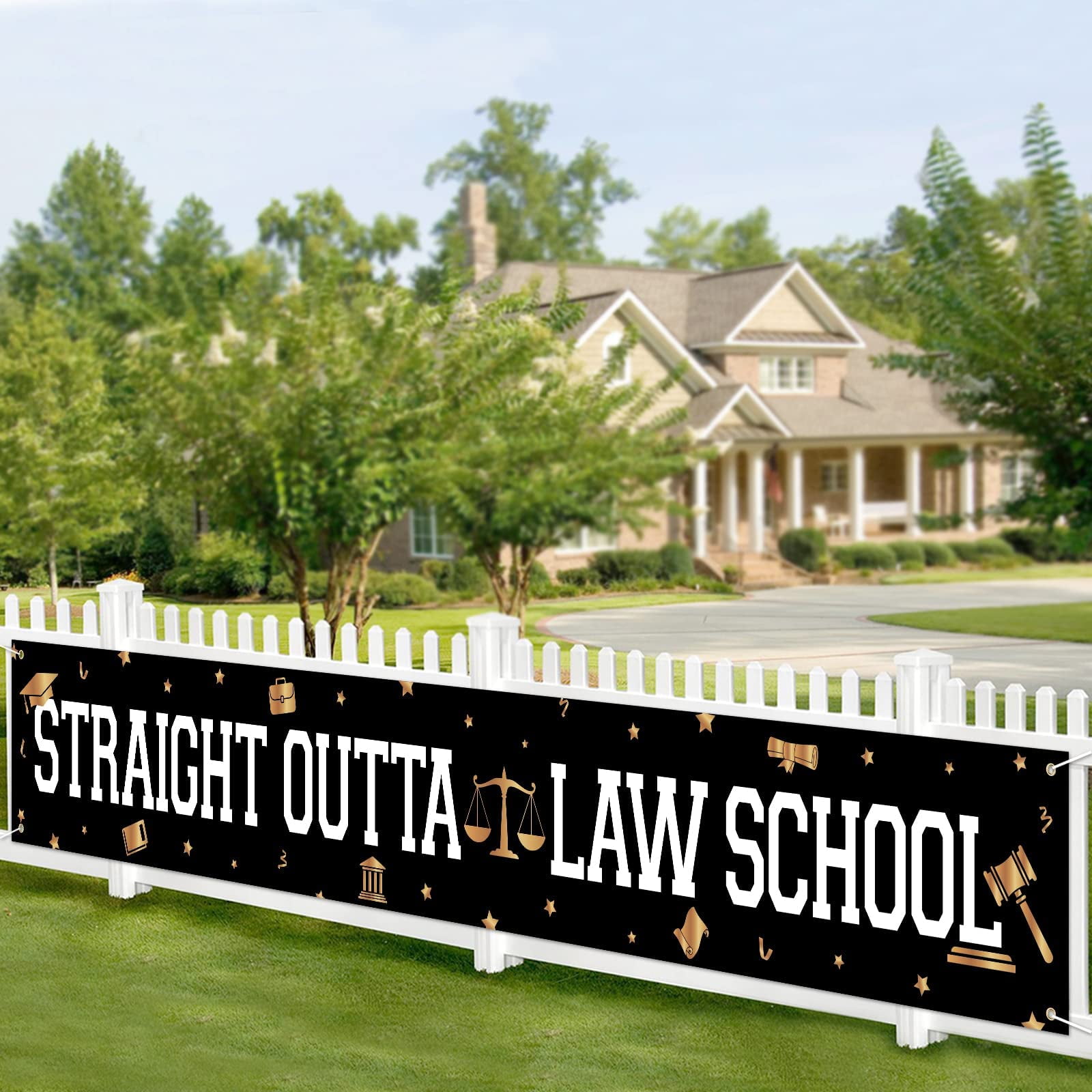 Congrats Lawyer Banner Case Closed Banners Law School Graduation Party ...