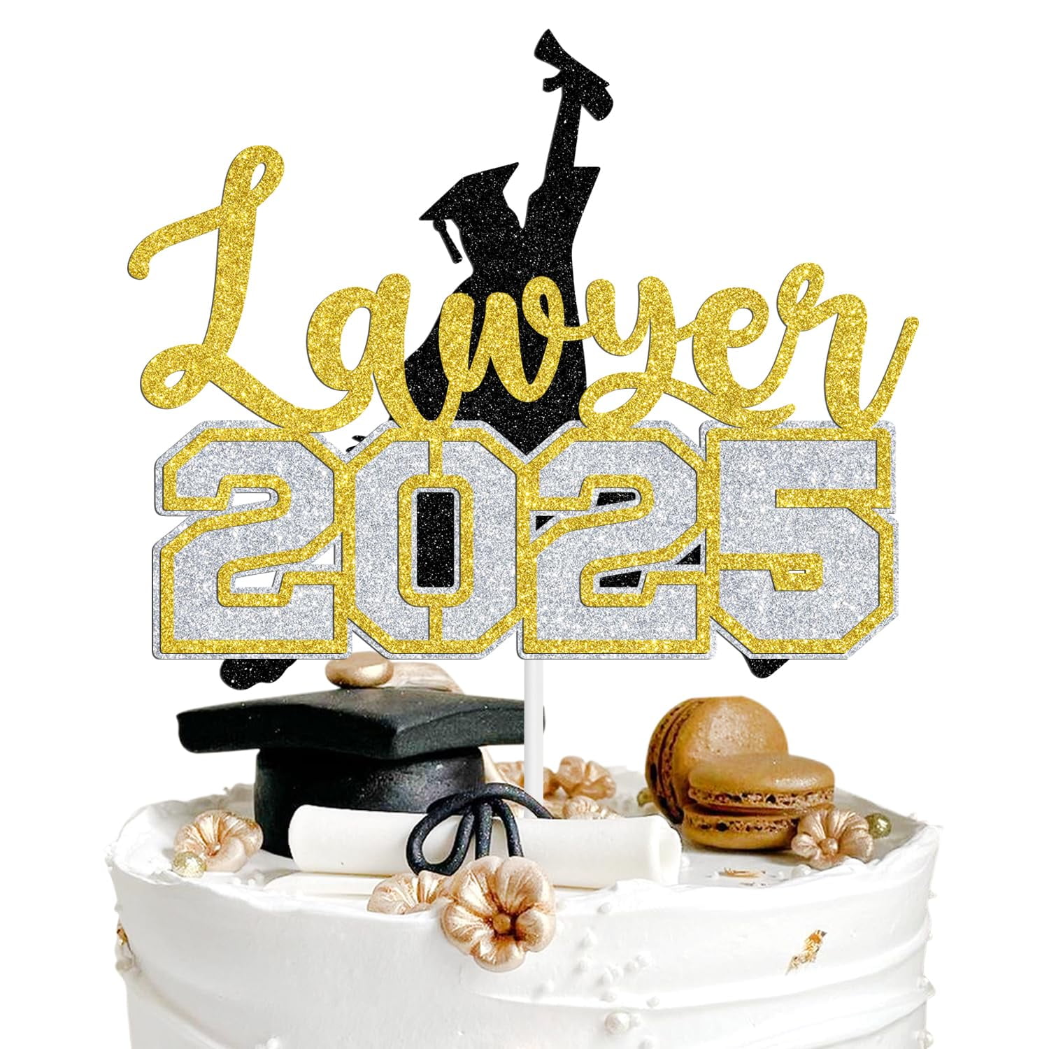Congrats Lawyer Cake Topper, Law Grad BSL1 Graduate/Born to Argue ...