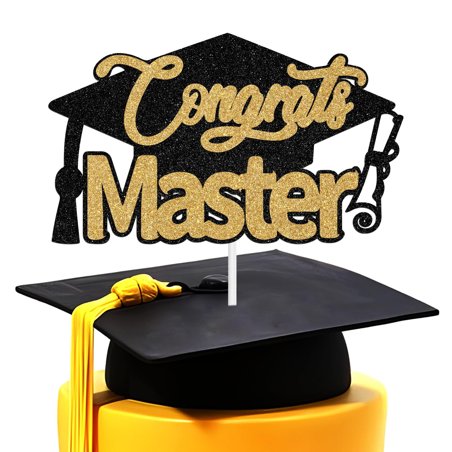 Congrats Master Cake Topper, Happy Master's Degree, H2FSDMastered it ...