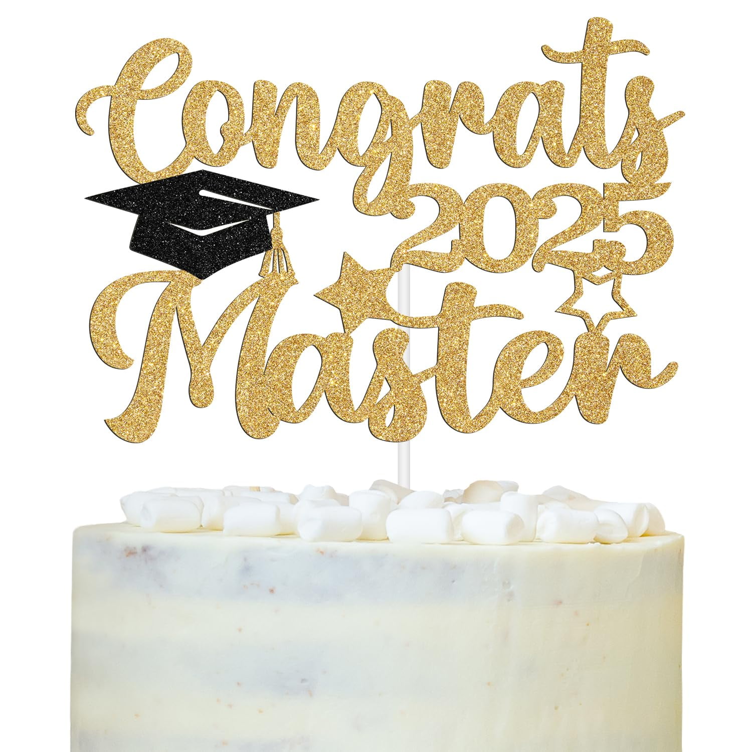 Congrats Master Cake Topper, Mastered It 2025, H2FSDHappy Master Degree ...