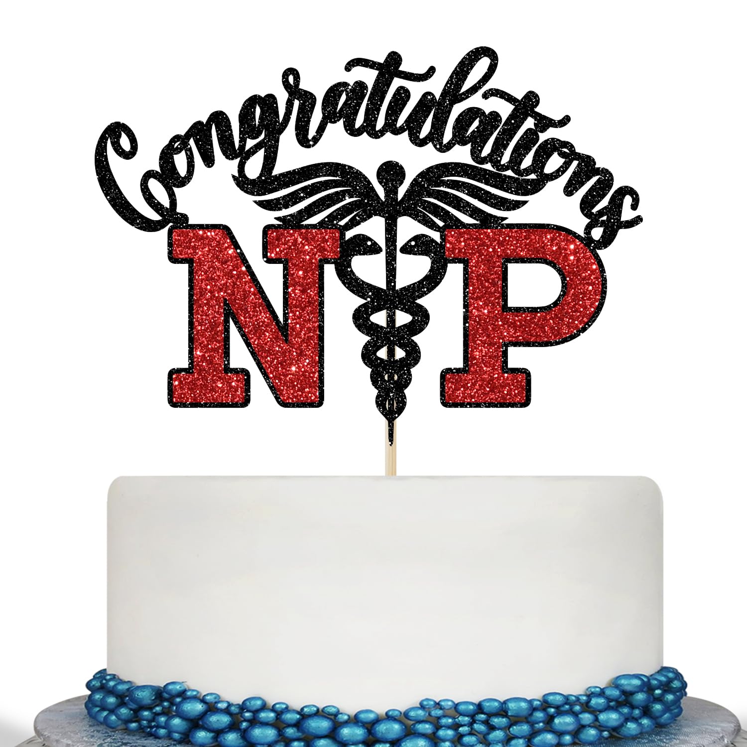 Congrats NP CakeTRDN Topper - Nurse Graduation Decorations, Nursing ...
