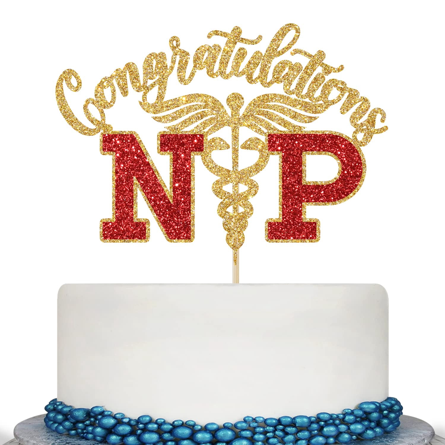 Congrats NP CakeTRDN Topper - Nurse Graduation Decorations, Nursing ...
