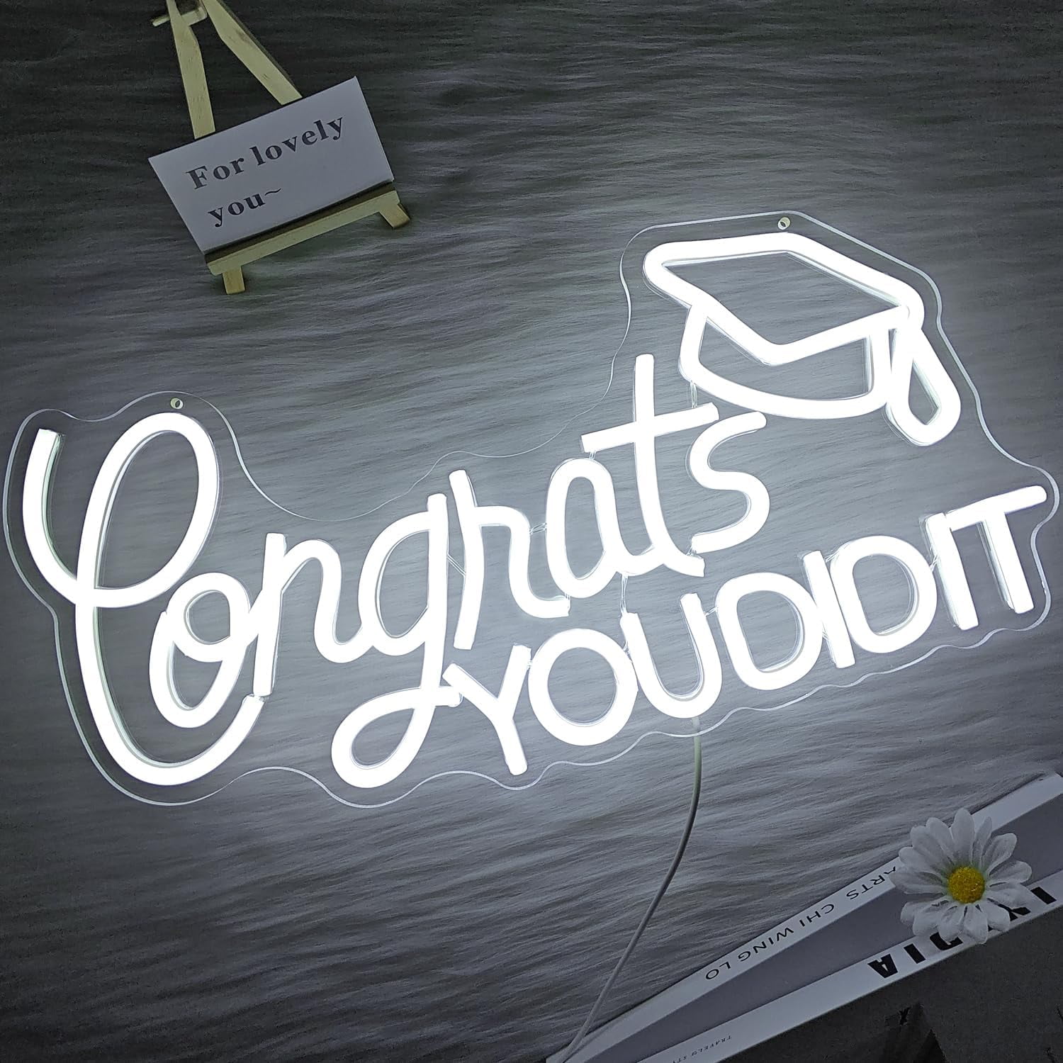 Congrats Neon Sign Dimmable You Did It Neon Light Up Sign with ...