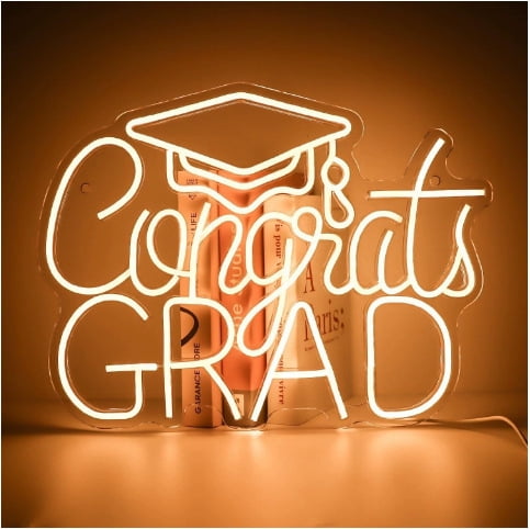Congrats Neon Sign Led Congrats Grad Neon Sign for Backdrop USB Powered ...
