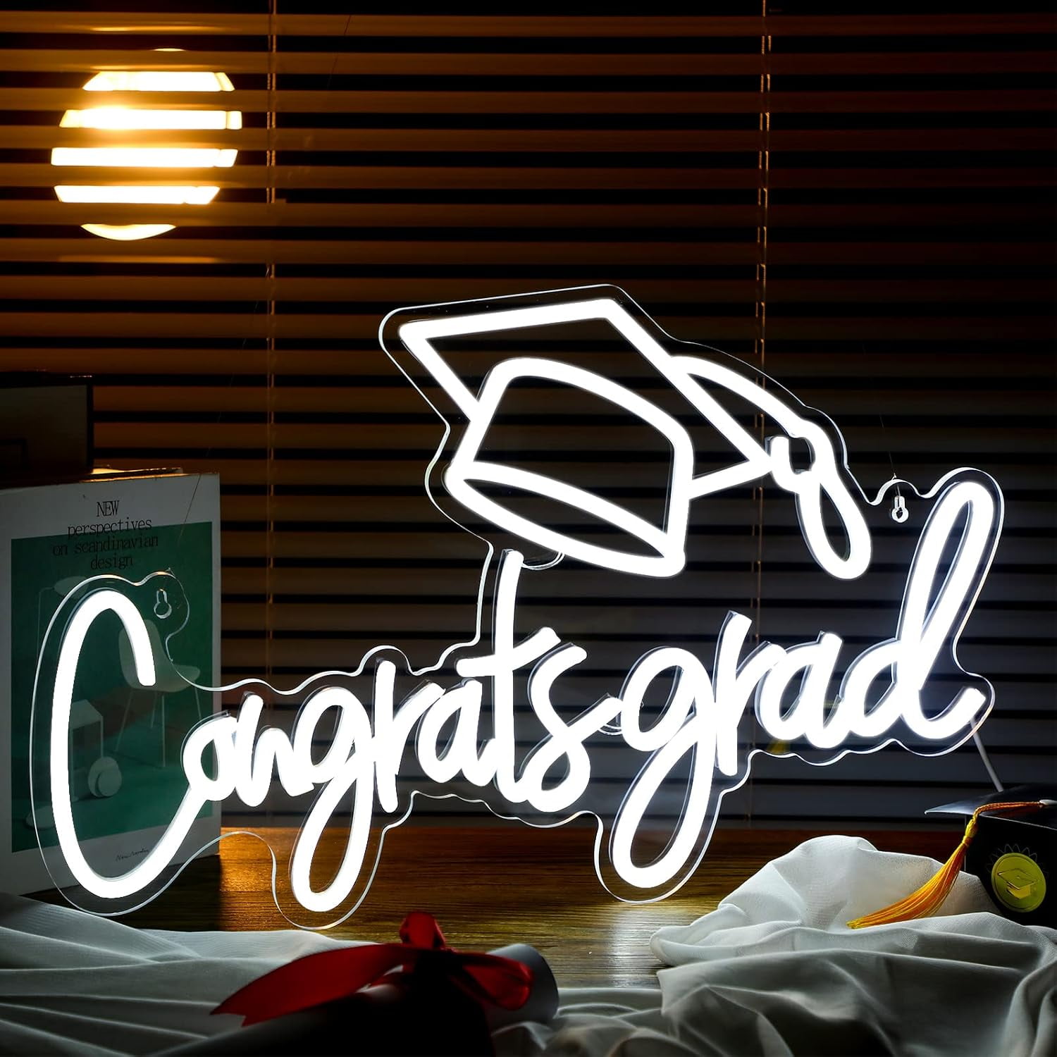 Congrats Neon Sign Led Congrats Grad Neon Sign for Backdrop USB Powered ...