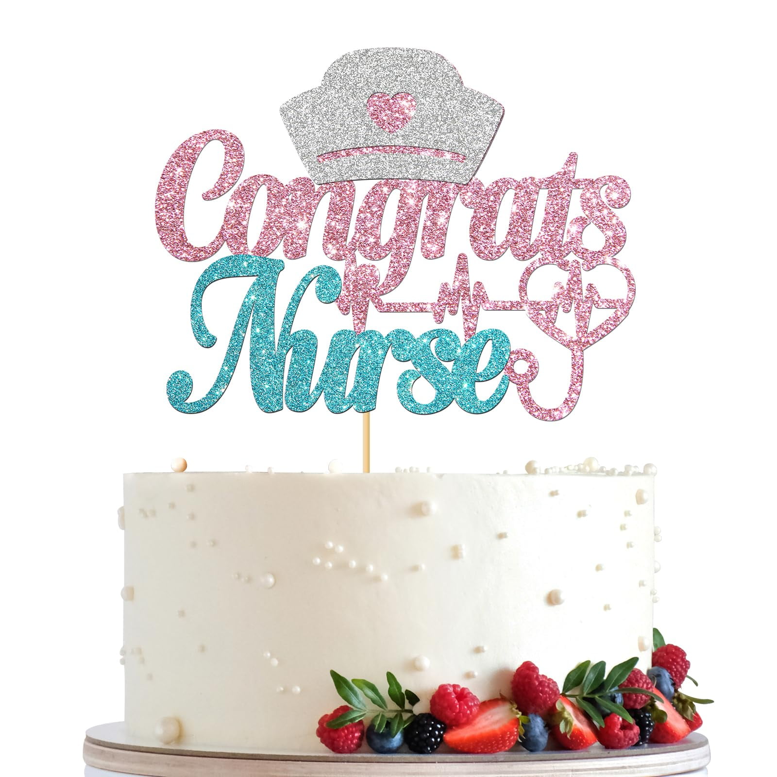 Congrats Nurse 2025TRDN Graduate Cake Topper, Congrats Nurse Grad Decor ...