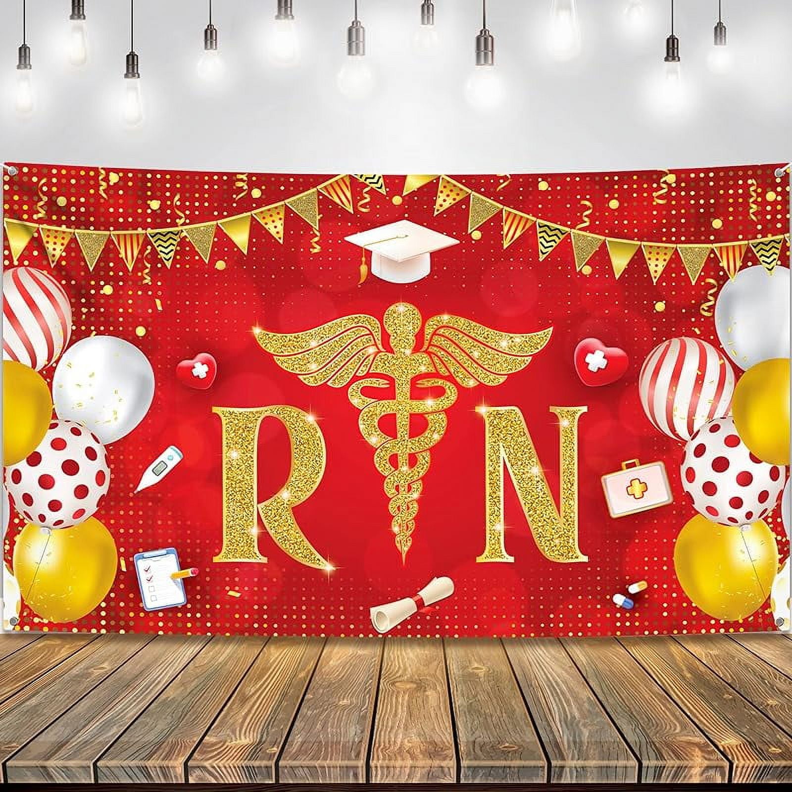 Congrats Nurse Banner - 72x44 Inch | Nurse Graduation Banner, Nursing ...