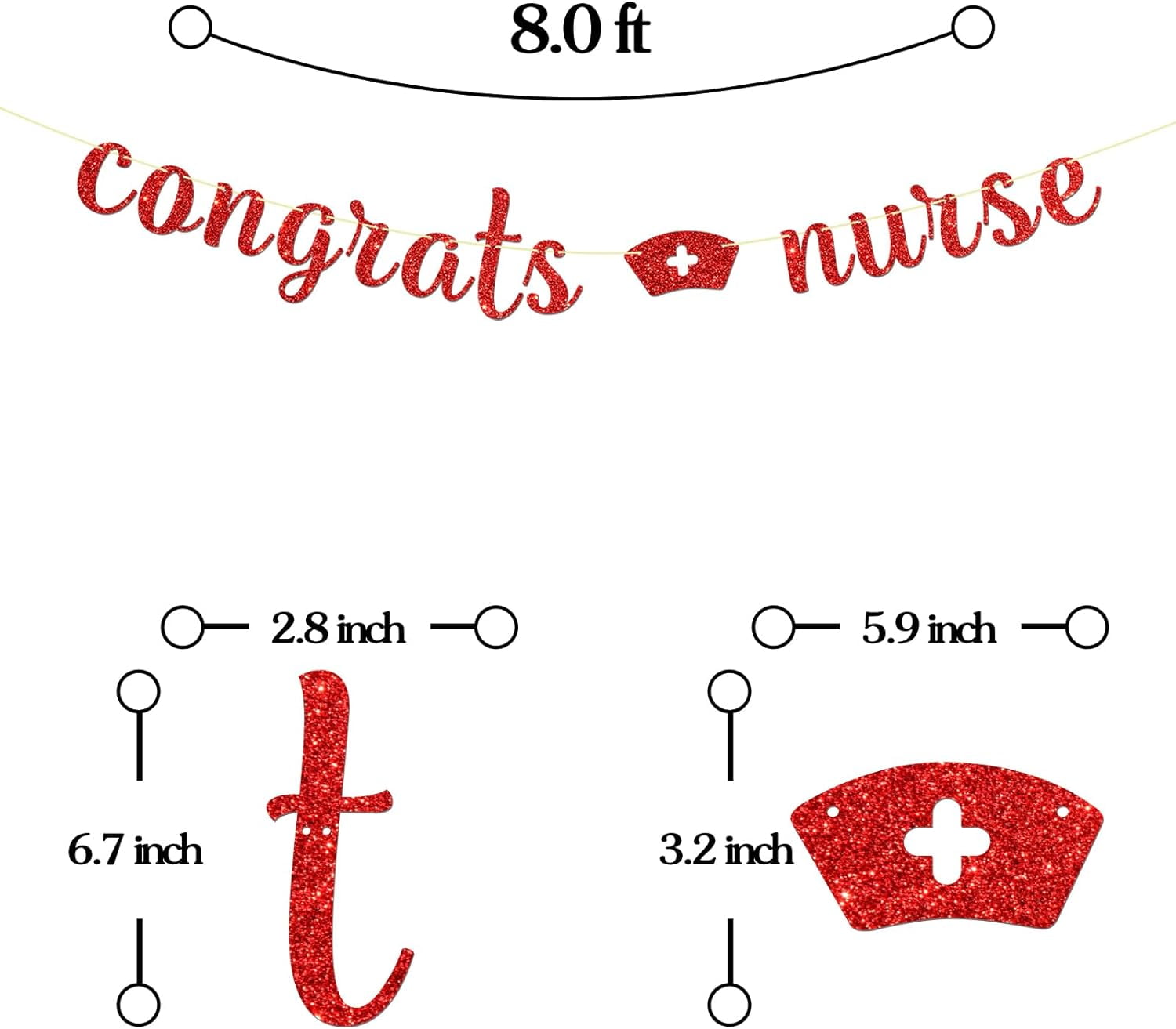 Congrats Nurse Banner - Congrats Rn Sign Party Supplies - Congrats Grad ...