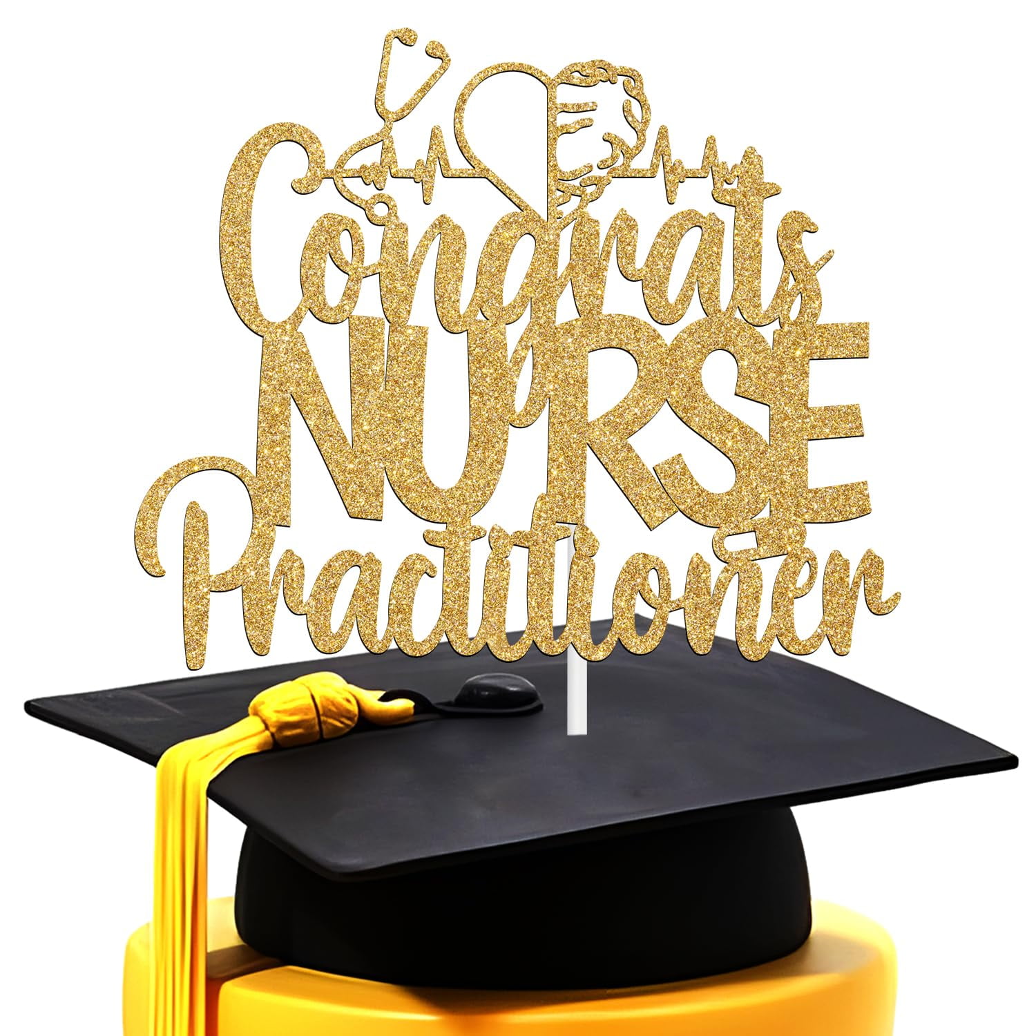 Congrats Nurse Practitioner Cake Topper, Nursing RST1 School Survivor ...