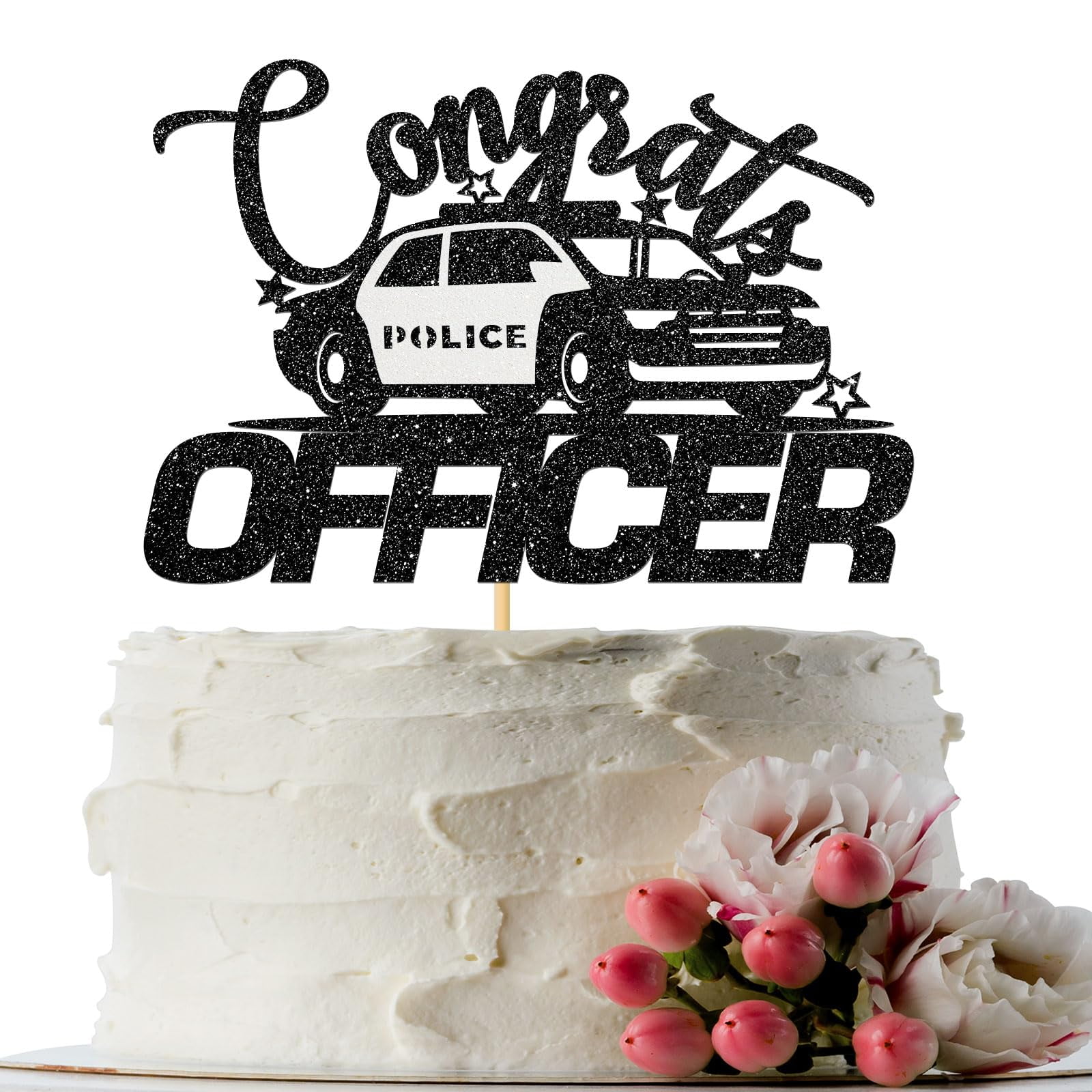 Congrats Officer Cake Topper, Future Police AIS1 Officer Cake Decor ...