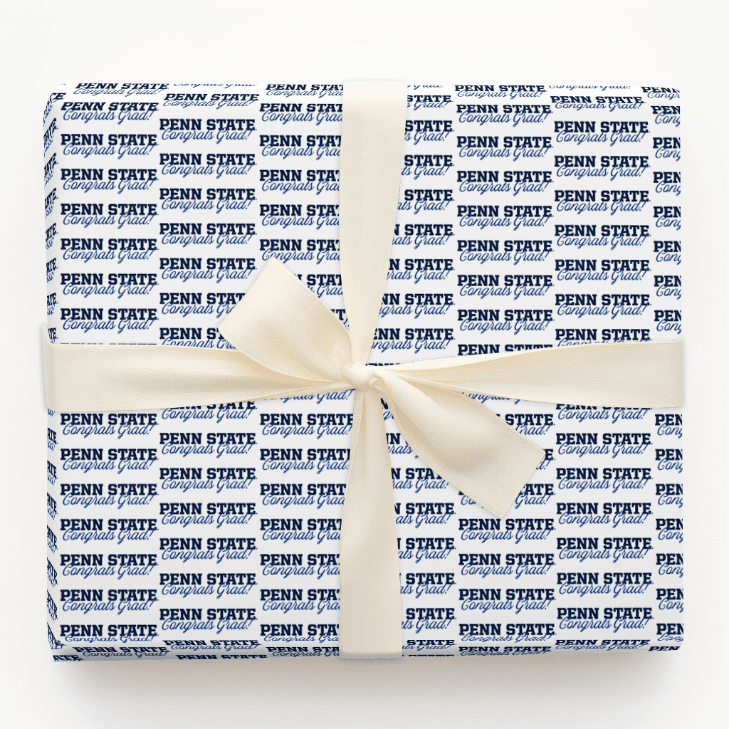 Congrats Penn State Grad - Christmas Wrapping Paper Roll - Gift Wrap ...