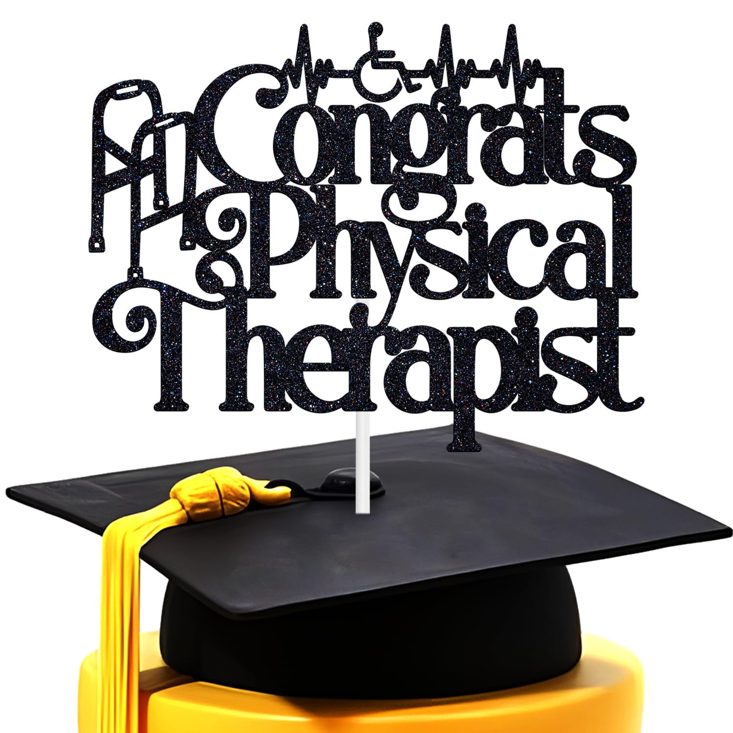 Congrats Physical Therapist TWE5 Cake Topper, Future PT/Congrats Doctor ...
