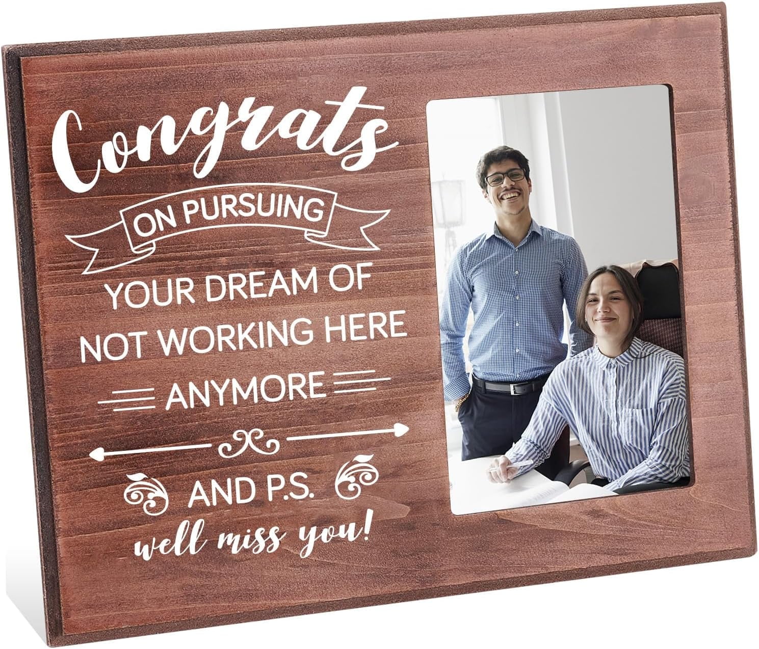 Congrats On Pursuing Your Dream Picture Frame 4x6Inch Going Away Photo ...