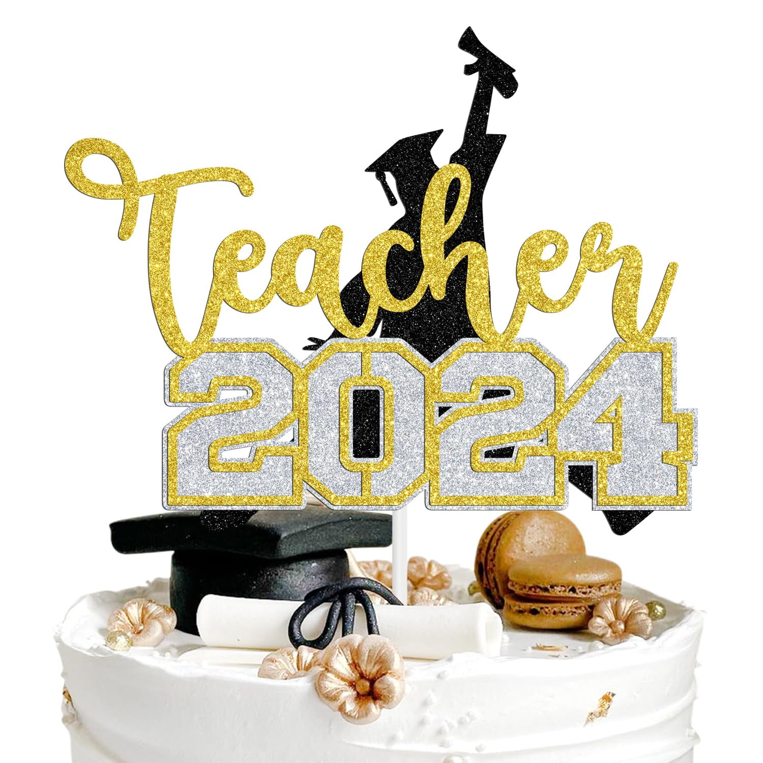Congrats Teacher Cake Topper, MMF7 2024 Graduation Cake Topper, From ...