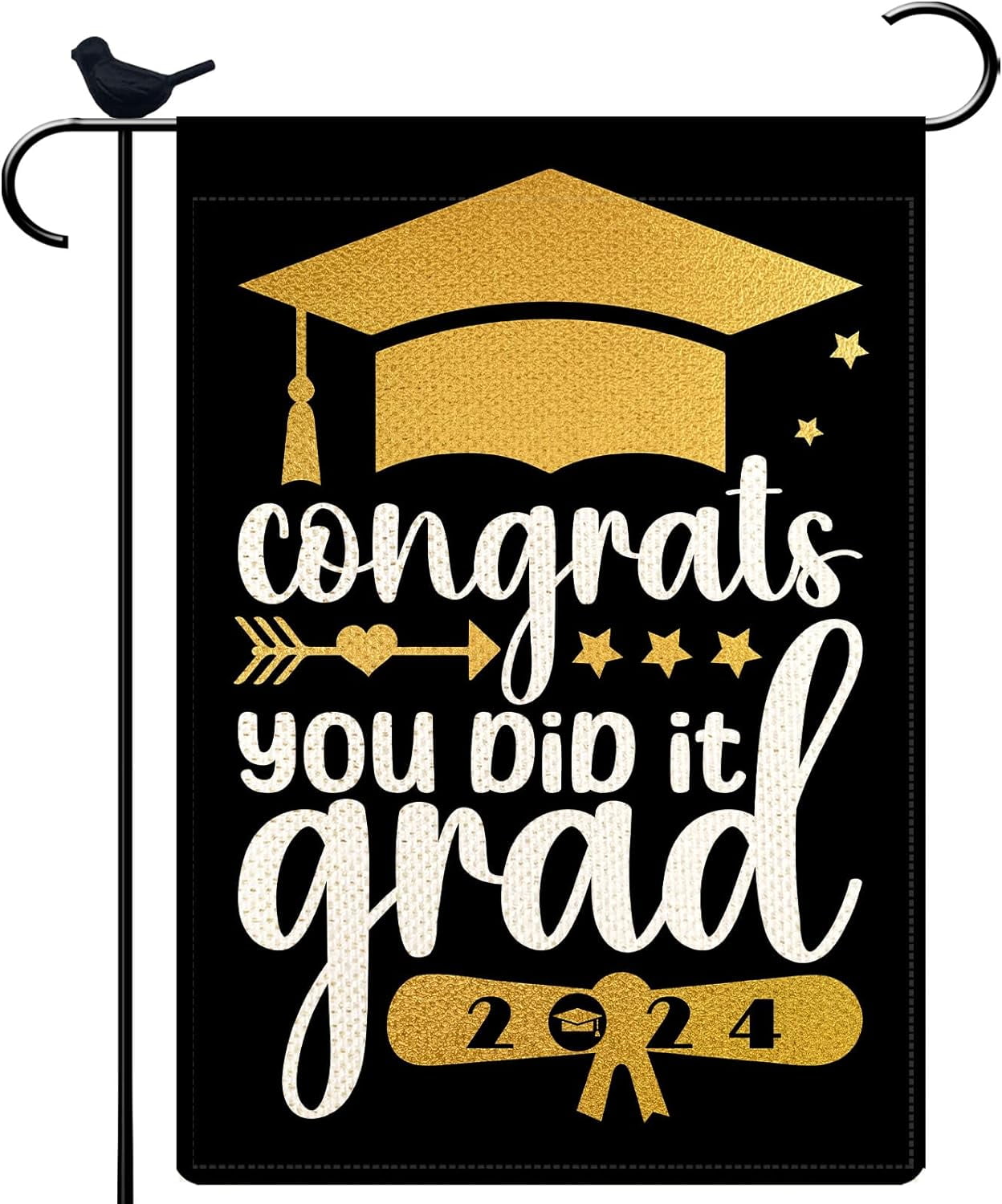 Congrats You Did It 2024 Garden Flag Double Sided Graduation Cap Yard ...
