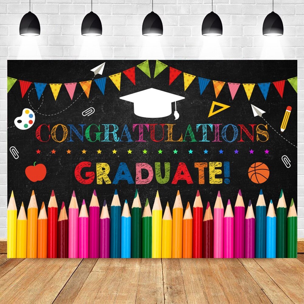 Congratulation 2023 Graduate Ceremony Backdrop for Photography Balloon ...
