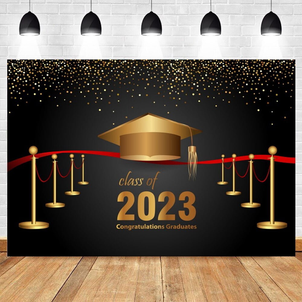 Congratulation 2023 Graduate Ceremony Backdrop for Photography Balloon ...
