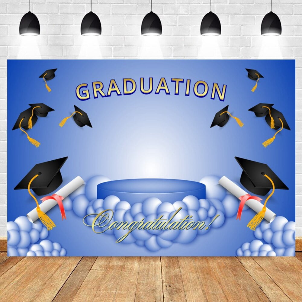 Congratulation 2023 Graduate Ceremony Backdrop for Photography Balloon ...