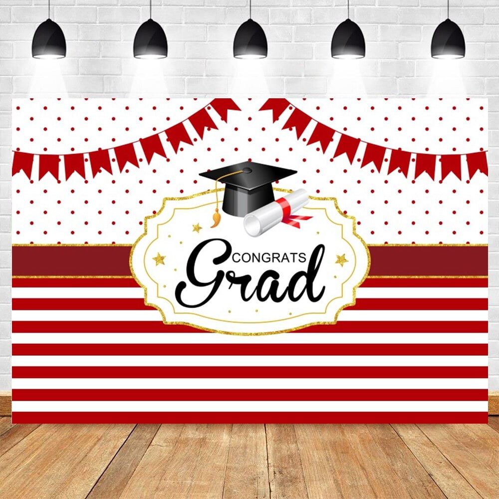 Congratulation 2023 Graduate Ceremony Backdrop for Photography Balloon ...
