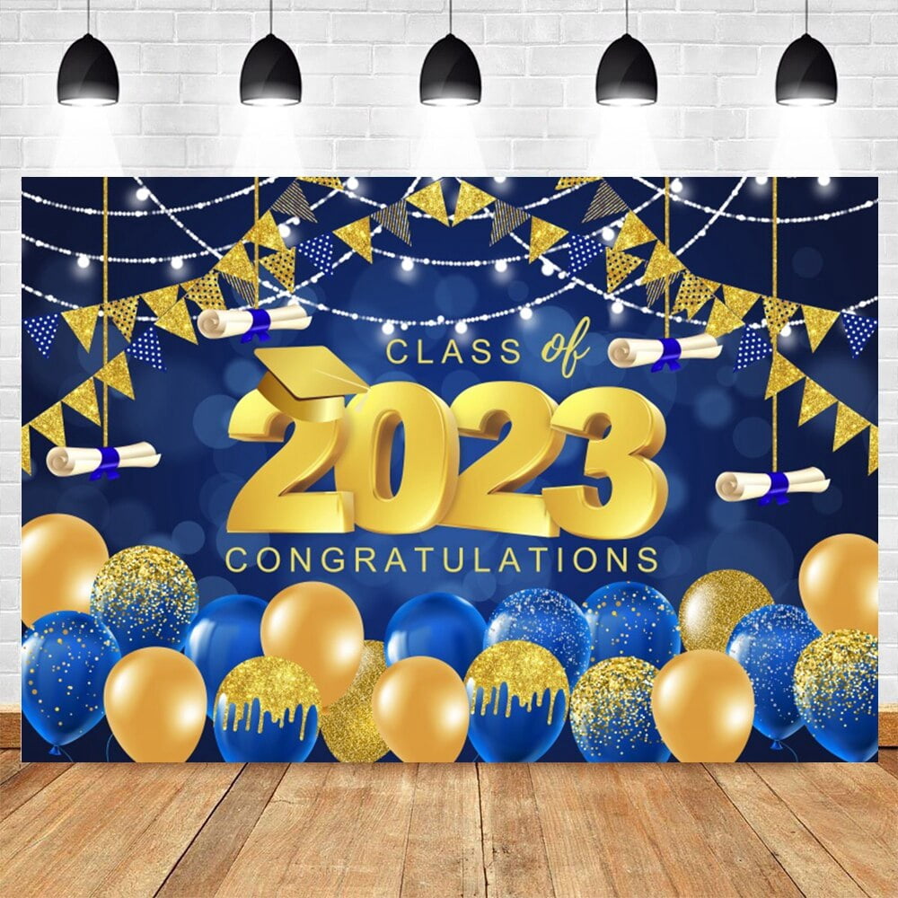 Congratulation 2023 Graduate Ceremony Backdrop for Photography Balloon ...