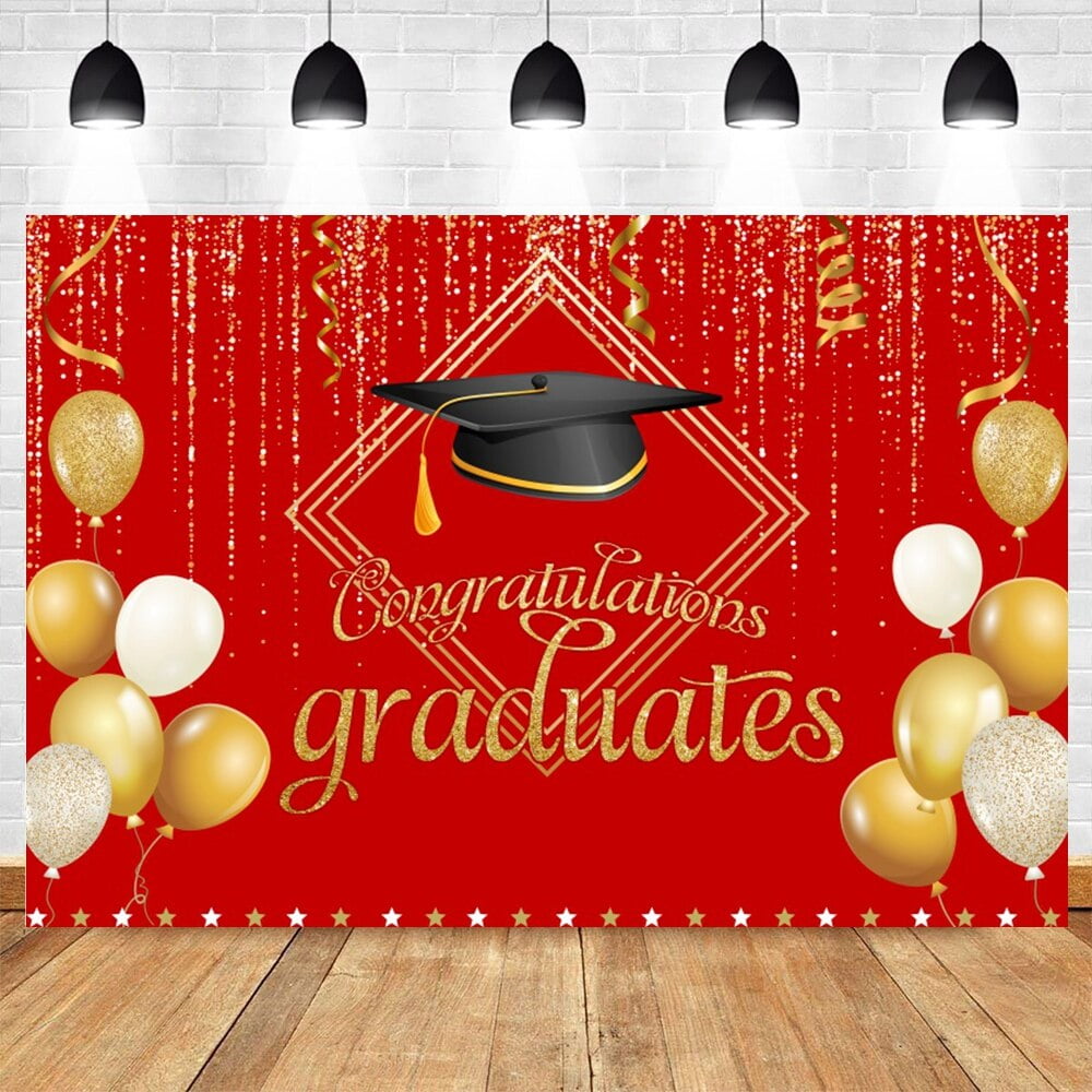 Congratulation 2023 Graduate Ceremony Backdrop for Photography Balloon ...