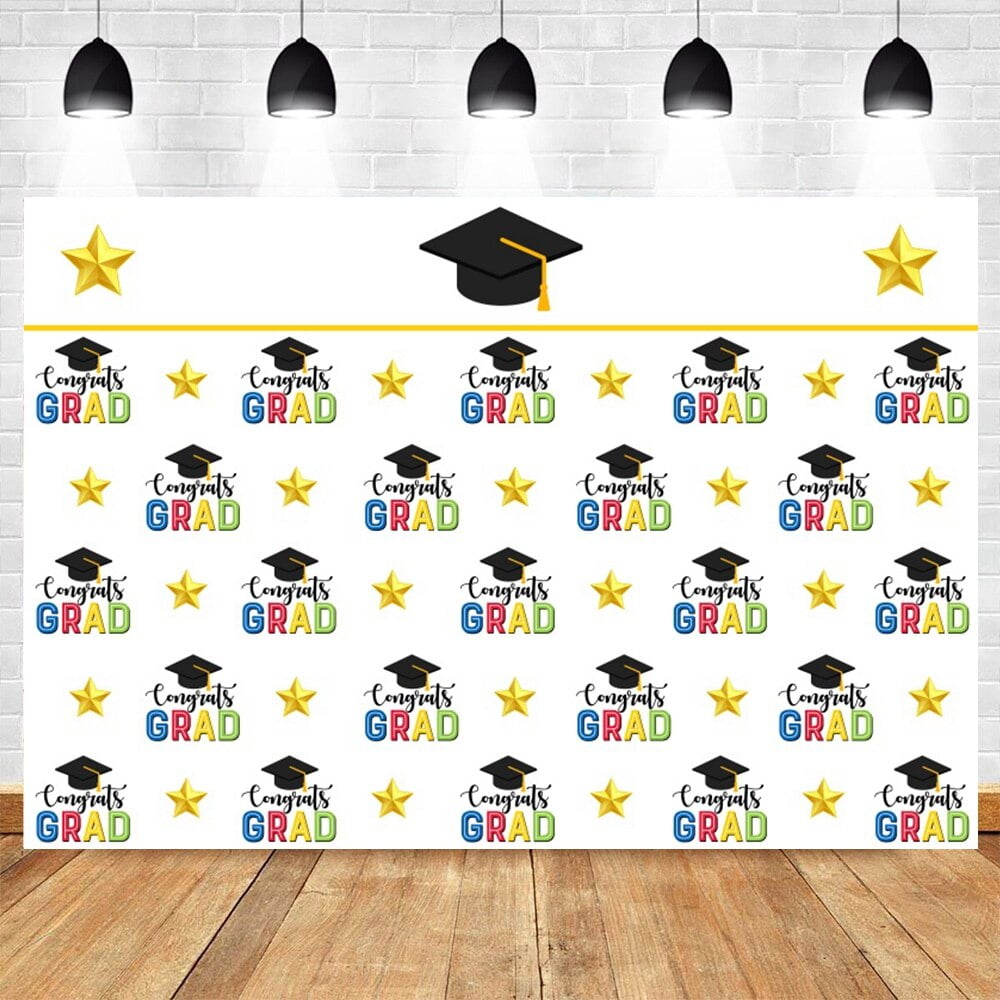 Congratulation 2025 Graduate Ceremony Backdrop for Photography Balloon ...