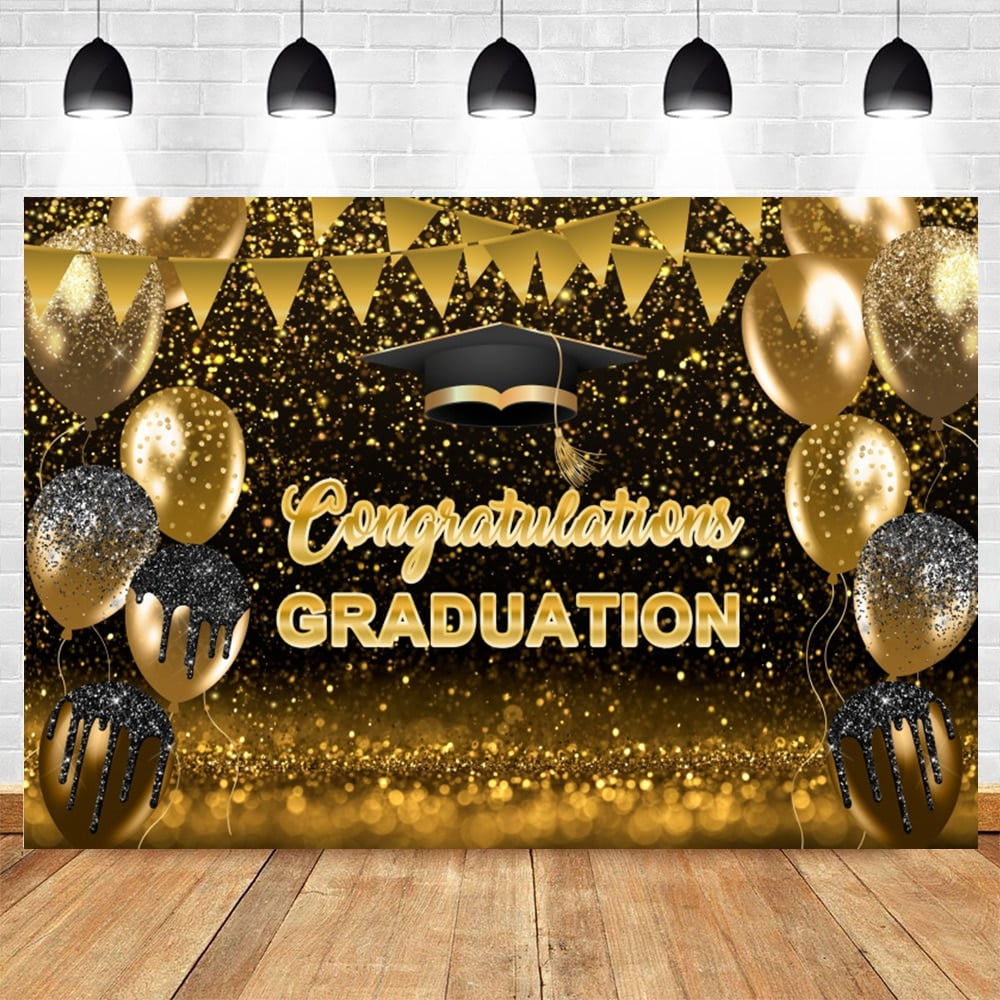 Congratulation 2025 Graduate Ceremony Backdrop for Photography Balloon ...