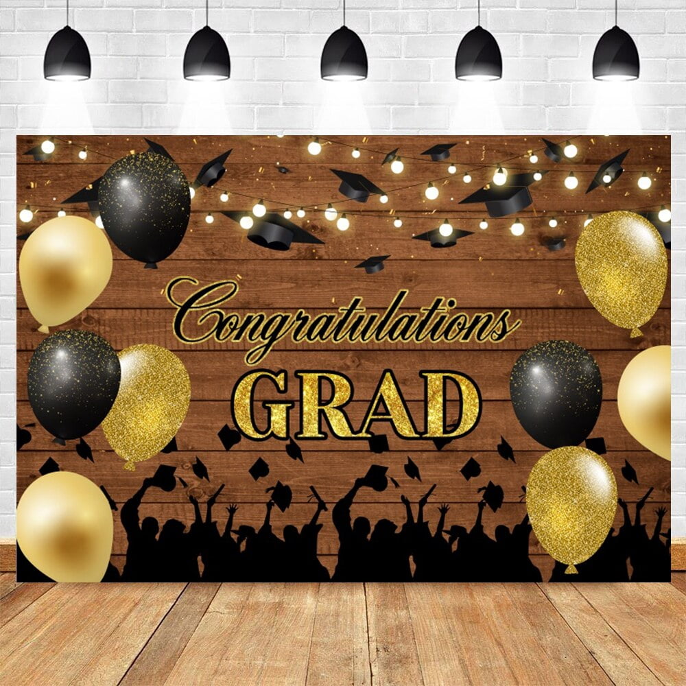 Congratulation 2025 Graduate Ceremony Backdrop for Photography Balloon ...