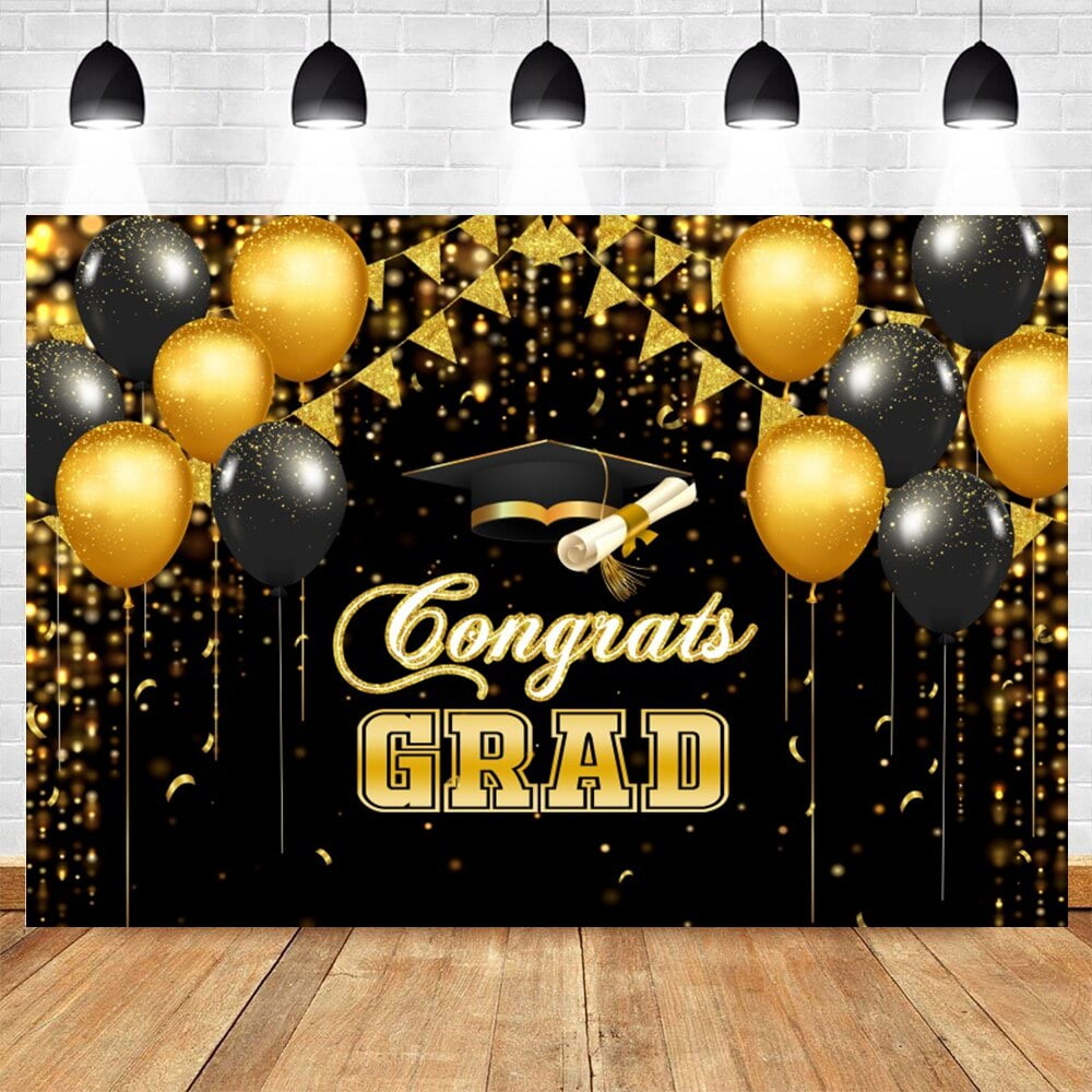 Congratulation 2025 Graduate Ceremony Backdrop for Photography Balloon ...