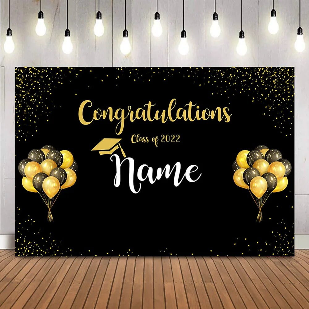 Congratulation Backdrop Class of 2022 Photo Background Customize Name ...