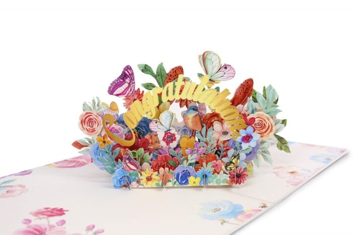 congratulation Pop-Up Card – 3D Handmade Greeting Card (6x8 inches ...