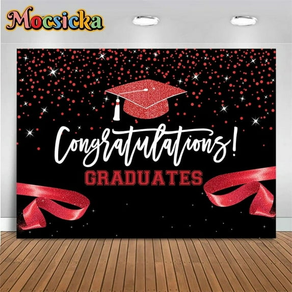 Congratulations 2024 Graduation Party Background Photography Gold ...