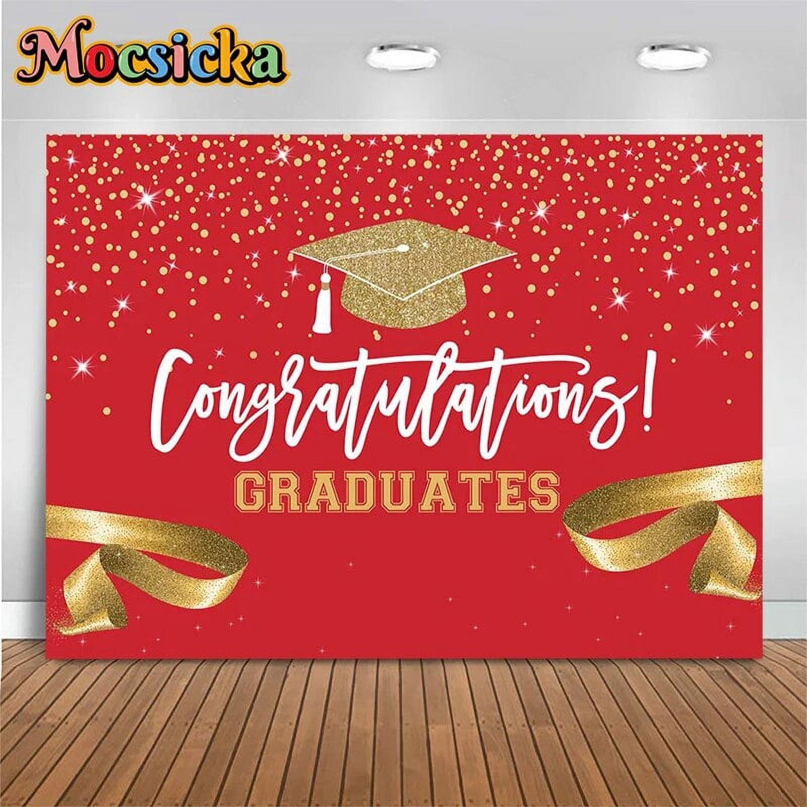 Congratulations 2024 Graduation Party Background Photography Gold ...