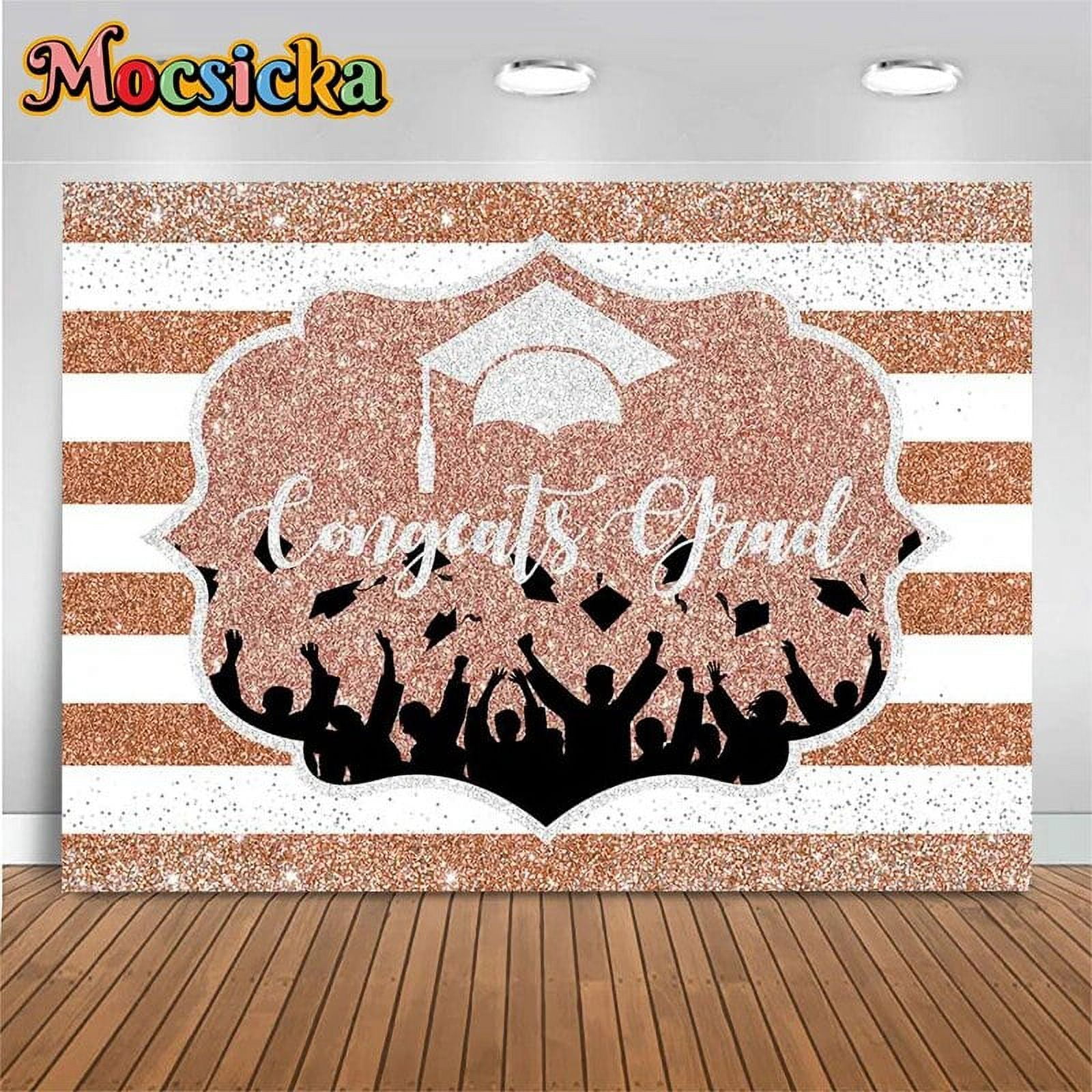 Congratulations 2024 Graduation Party Background Photography Gold ...