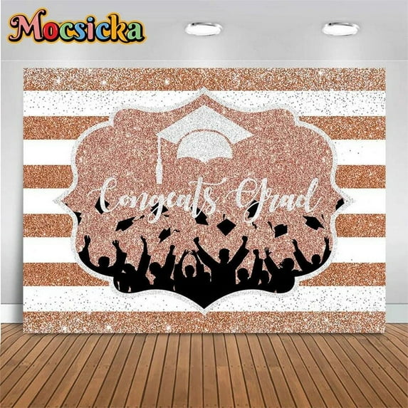 Congratulations 2024 Graduation Party Background Photography Gold ...