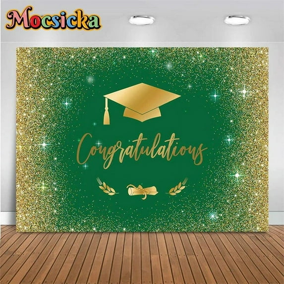 Congratulations 2024 Graduation Party Background Photography Gold ...