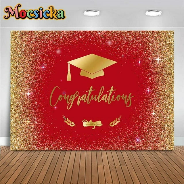Congratulations 2024 Graduation Party Background Photography Gold ...