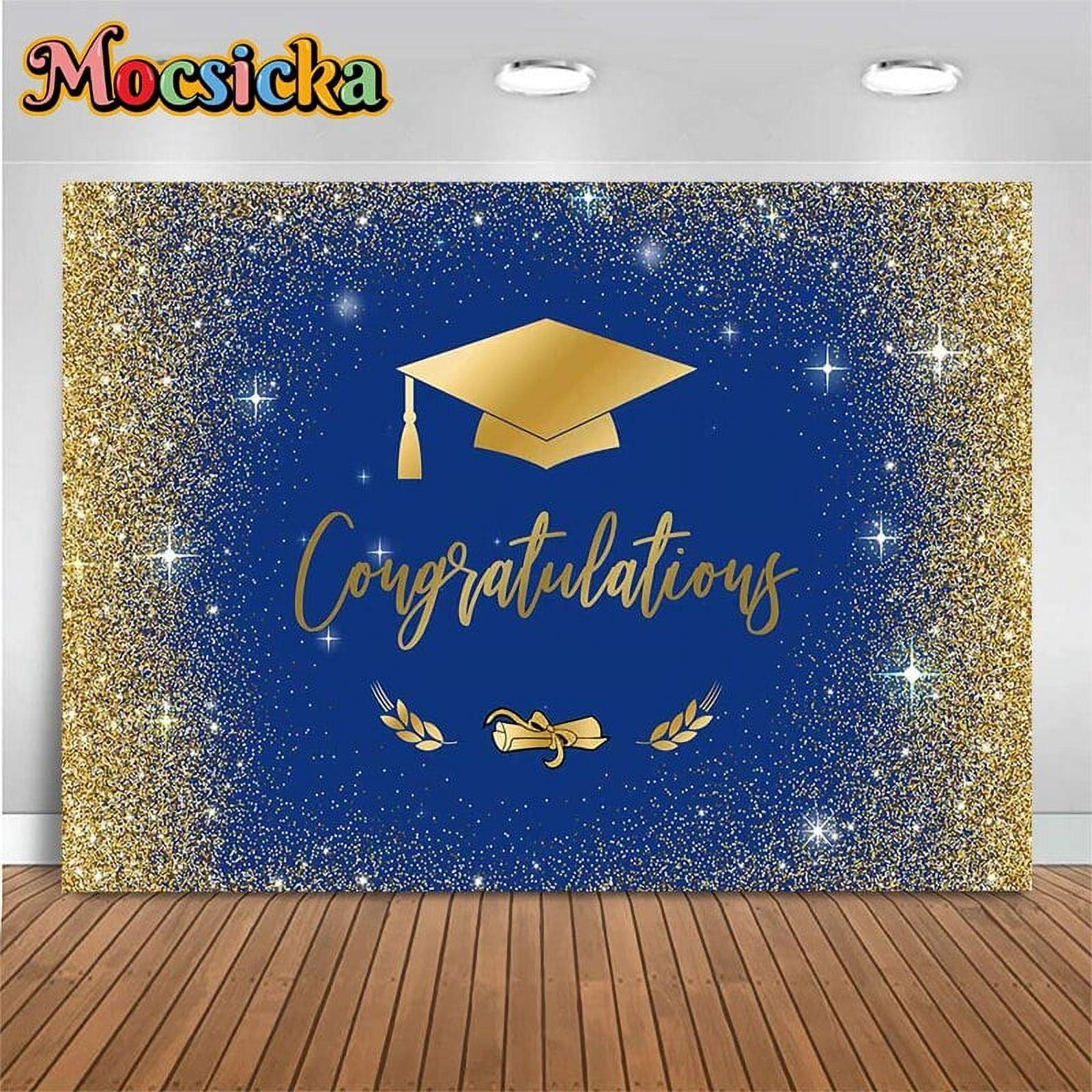 Congratulations 2024 Graduation Party Background Photography Gold ...