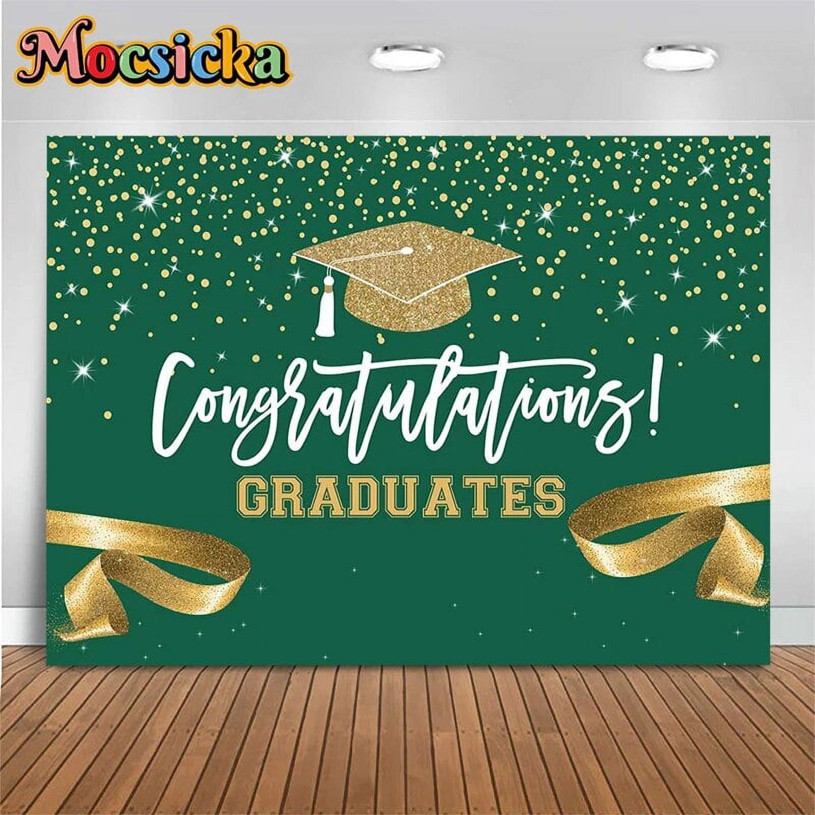 Congratulations 2024 Graduation Party Background Photography Gold ...