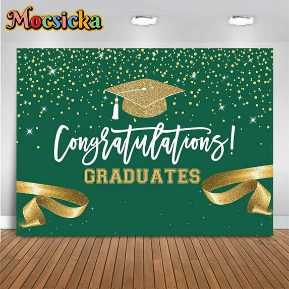 Congratulations 2024 Graduation Party Background Photography Gold ...