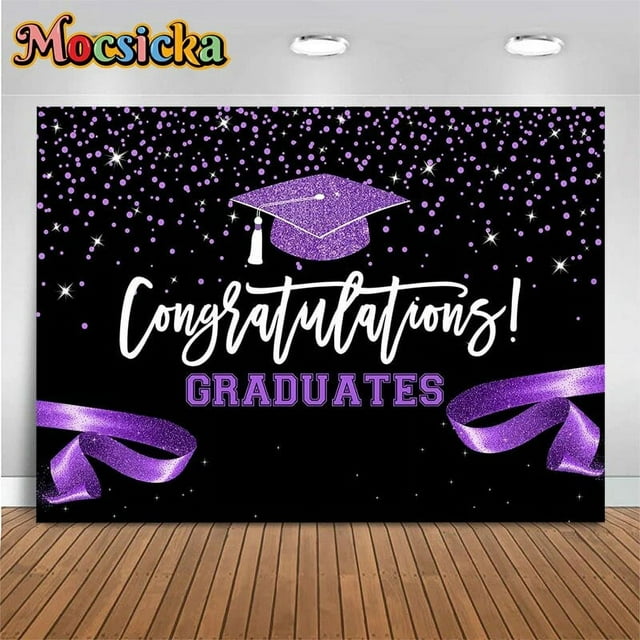 Congratulations 2024 Graduation Party Background Photography Gold ...