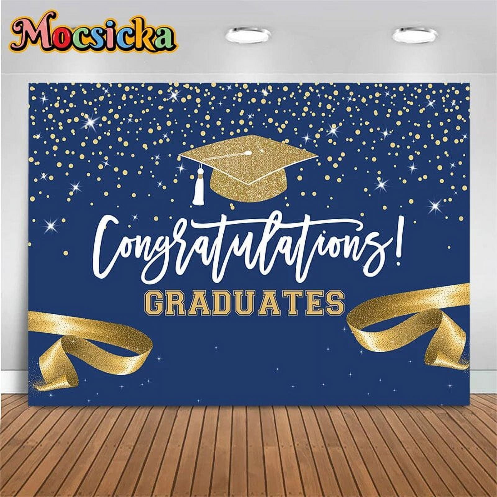Congratulations 2024 Graduation Party Background Photography Gold ...