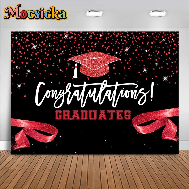 Congratulations 2024 Graduation Party Background Photography Gold ...
