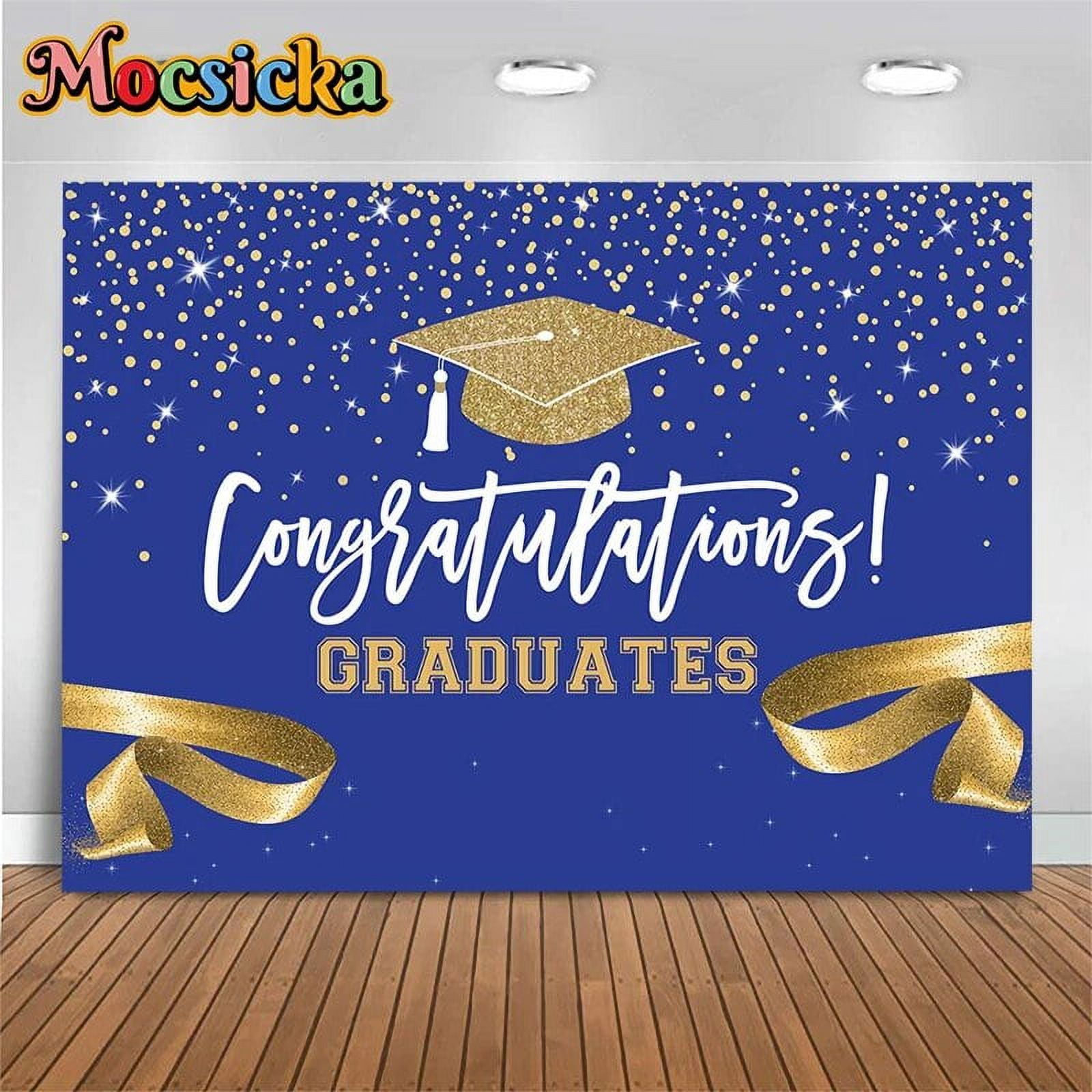 Congratulations 2024 Graduation Party Background Photography Gold ...