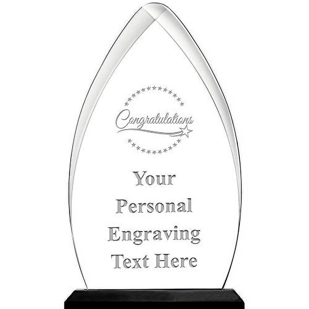 Congratulations Acrylic Award, 6.75" H Personalized Congratulations ...