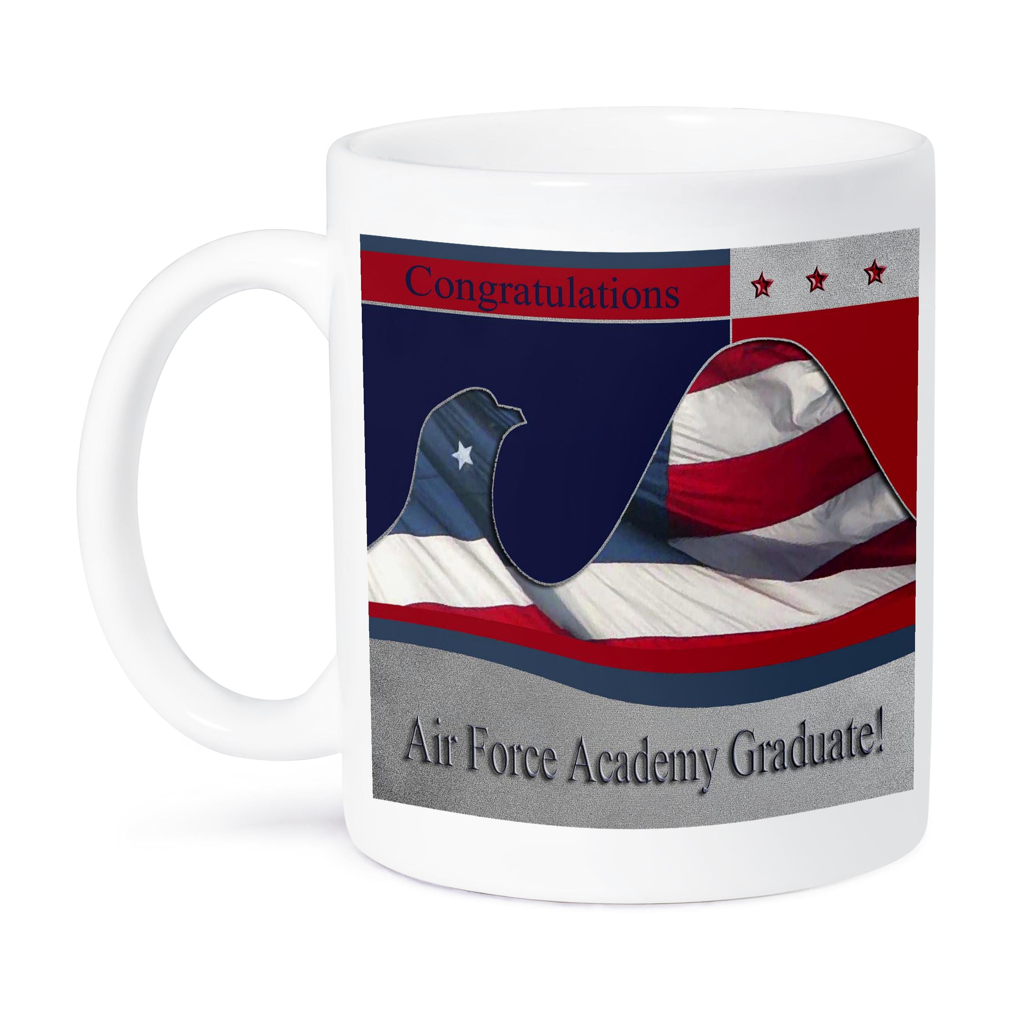3dRose, Congratulations Air Force Academy Graduate, Flag Eagle, 11oz ...