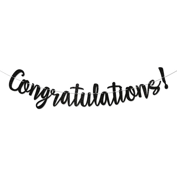 Congratulations! Banner - Congrats Decor, Graduation Retirement ...